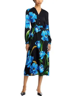 Elie Tahari The Mila Dress - Noir And Blue