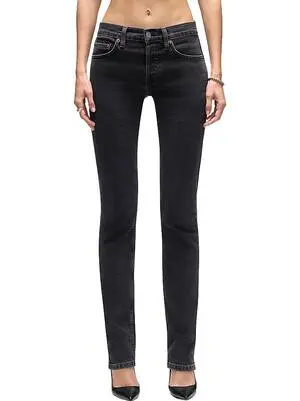 RE/DONE The Slim Cig Mid Rise Jeans - Back To Black
