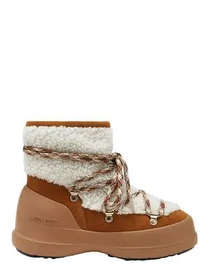 Moon Boot Mb Luna Shearling Boots - Whisky/off White