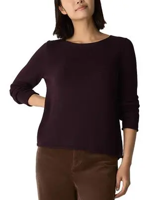 Eileen Fisher Bateau Neck Sweater Casis