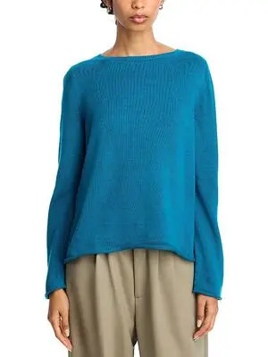 Eileen Fisher Bateau Neck Sweater - Dragonfly