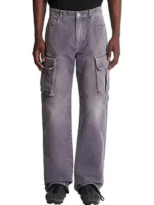 Balmain Relaxed Fit Cargo Pants - Grey