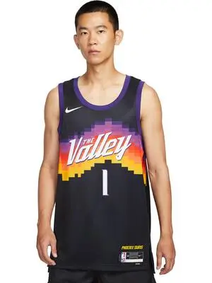 Nike Devin Booker Phoenix Suns City Edition Nba Swingman Jersey - Black