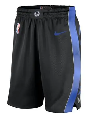 Nike Dallas Mavericks City Edition Dri-fit Nba Swingman Shorts - Black