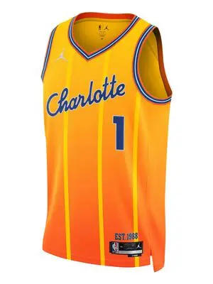 Nike Lamelo Ball Charlotte Hornets City Edition Nba Swingman Jersey - Orange