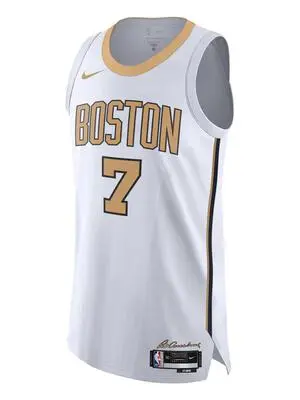 Nike Jaylen Brown Boston Celtics City Edition Dri-fit Adv Nba Authentic Jersey - White