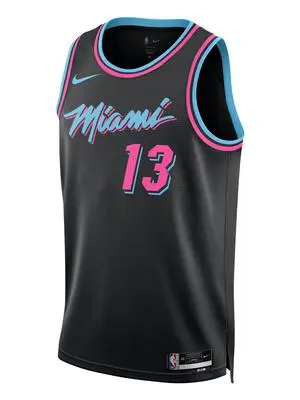 Nike Bam Adebayo Miami Heat City Edition Nba Swingman Jersey - Black