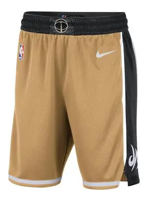 Nike Washington Wizards City Edition Dri-fit Nba Swingman Shorts - Brown