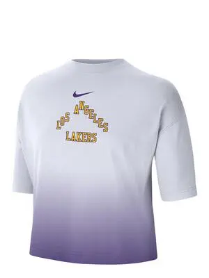 Nike Los Angeles Lakers Courtside City Edition Premium Nba Boxy T-shirt - White