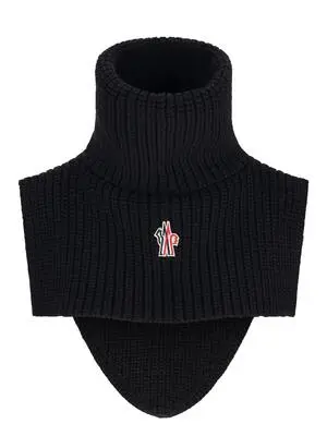 Moncler Virgin Wool Neck Warmer - Black