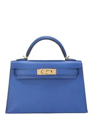 Hermès Epsom Kelly Sellier 20 Nm - Blue France