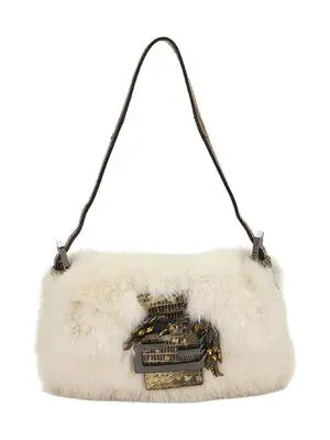 Fendi Fur Baguette - White