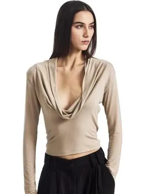 NINETY PERCENT Anjea Reversible Top - Taupe