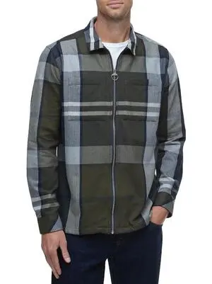 Barbour Lannich Tartan Cotton Twill Shirt Jacket - Fernwood Tartan