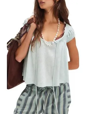 Free People Dahlia Tie-front T-shirt - Skyride