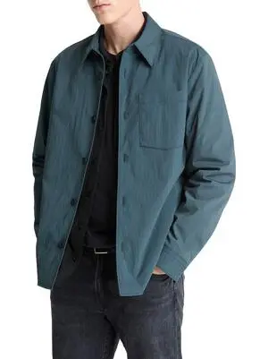 Vince Insulated Cotton Blend Shirt Jacket - Clear Lake
