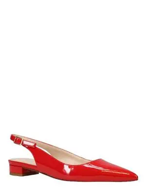 Pelle Moda Allin Pointed Toe Slingback Pumps - Red