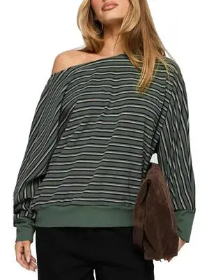 Princess Polly Zaylah One-shoulder Sweater - Green