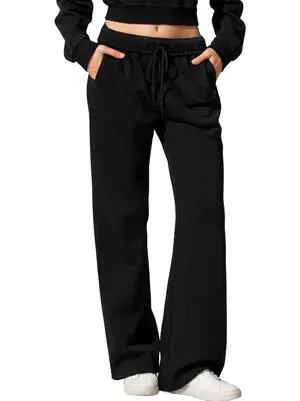 Lilysilk Seamflow Stride Sweatpants Black