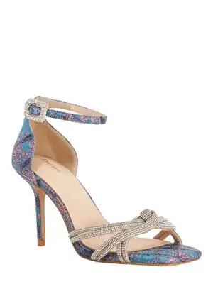 Dune London Mirror Ankle Strap Sandal - Teal