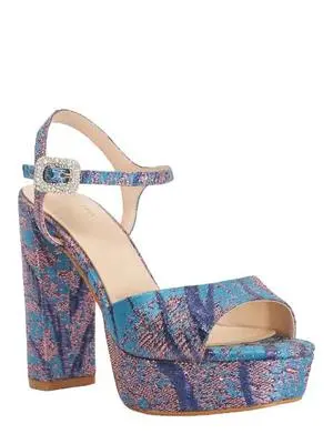 Dune London Maycie Platform Sandals - Teal
