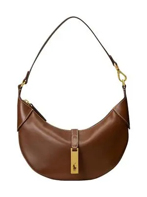 Polo Ralph Lauren Polo Id Mini Leather Shoulder Bag - Cuoio