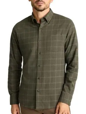 Bonobos Everyday Check Lightweight Cotton Stretch Flannel Button-down Shirt - Windowpane