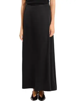 Theory Bias Cut Maxi Skirt - Black