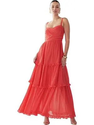 BWLDR Willow Maxi Dress - Coral Pink