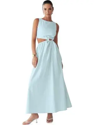 BWLDR Maria Maxi Dress - Pale Blue