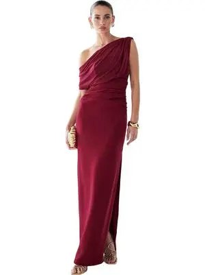 BWLDR Frea Maxi Dress - Burgundy