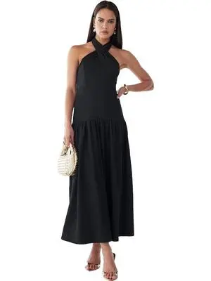 BWLDR Harvi Midi Dress - Black