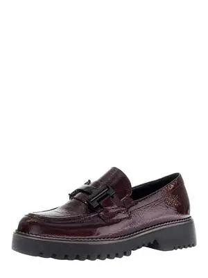 Gabor Lug-Sole Loafer Burgundy
