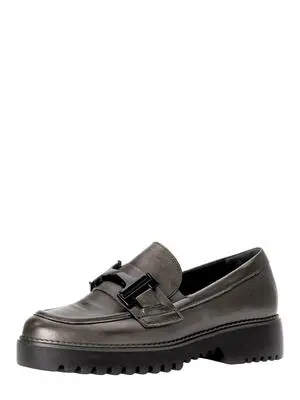 Gabor Lug-sole Loafer - Smog Metallic