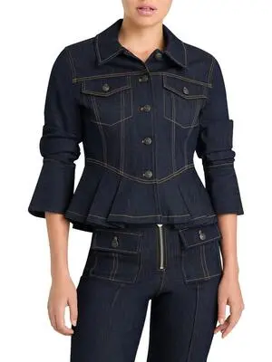 Cinq À Sept Seraphine Denim Jacket - Indigo