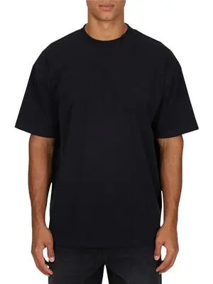 GOOD FOR NOTHING Emblem Tonal Relaxed Slub T-shirt - Black