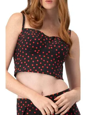 IVONNE Polka Dot Bustier