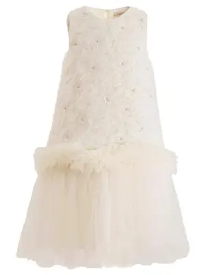 TULLEEN Sparkle Tulle Dress - Cream