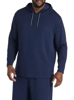 REEBOK Performance Textured Hoodie - Collegiate Navy