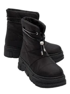PROLOGUE SHOES Boots - Black Faux Leather