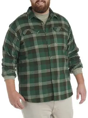 Columbia Big & Tall Flare Stretch Flannel Sport Shirt - Rainforest