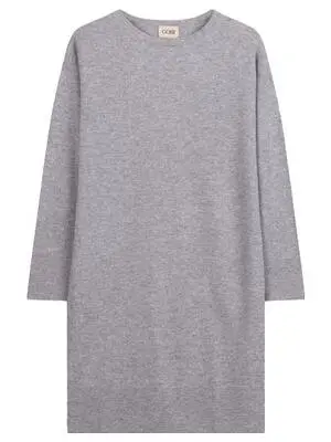 Gobi Cashmere Cashmere Knit C-neck Dress - High Rise