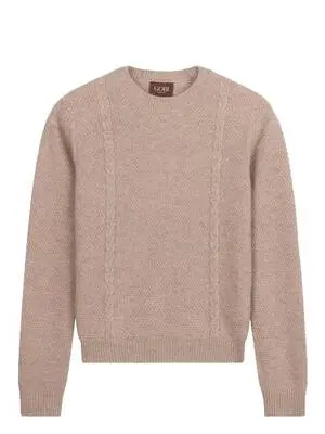 Gobi Cashmere Cropped Crewneck Cashmere Sweater - Warm Grey