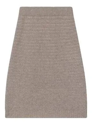 Gobi Cashmere Cashmere Sheath Skirt - Warm Grey