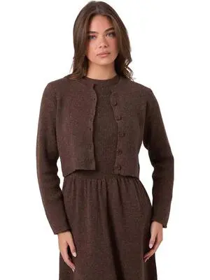 BY TESS COLLECTION Carine Cardigan - Brown