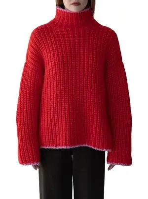 SSKEIN Sylvie Handknit Pullover - Scarlett