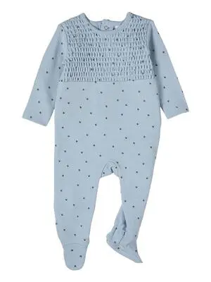MINIMOI Berries Cotton Footie - Blue
