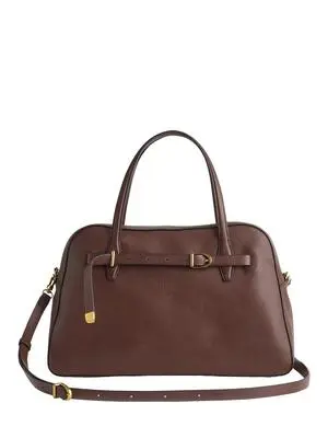 Madewell Belted Satchel Bag - Rich Brown