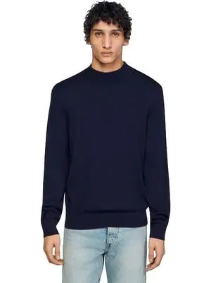 SANDRO Wool High Neck Sweater