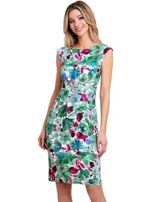 ALIE STREET LONDON Pippa Shift Petite Dress - Paradise Green